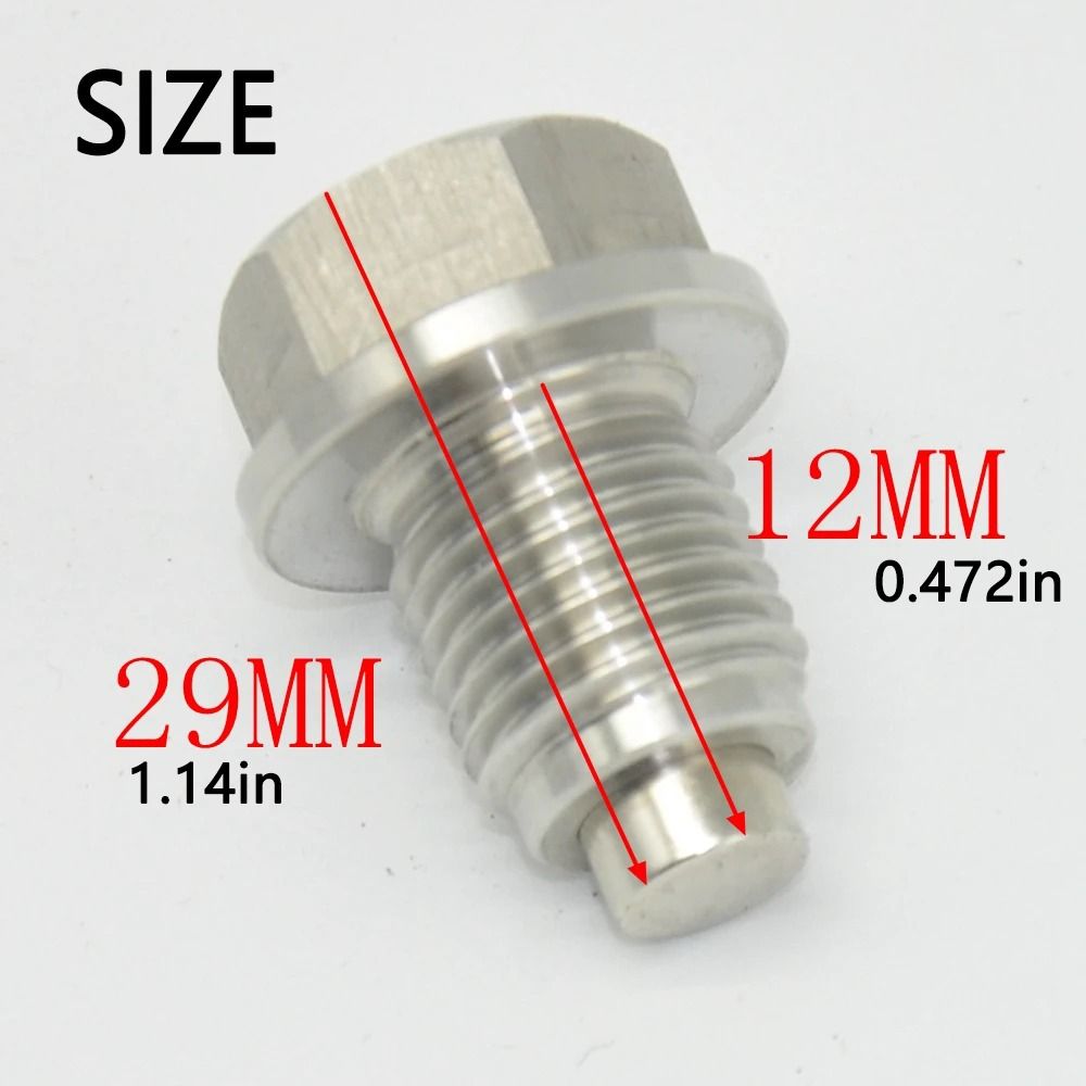Nut Bolt M12 M16 M18 M20 Oil Drain Plug Magnetic Stainless Steel Sump ...