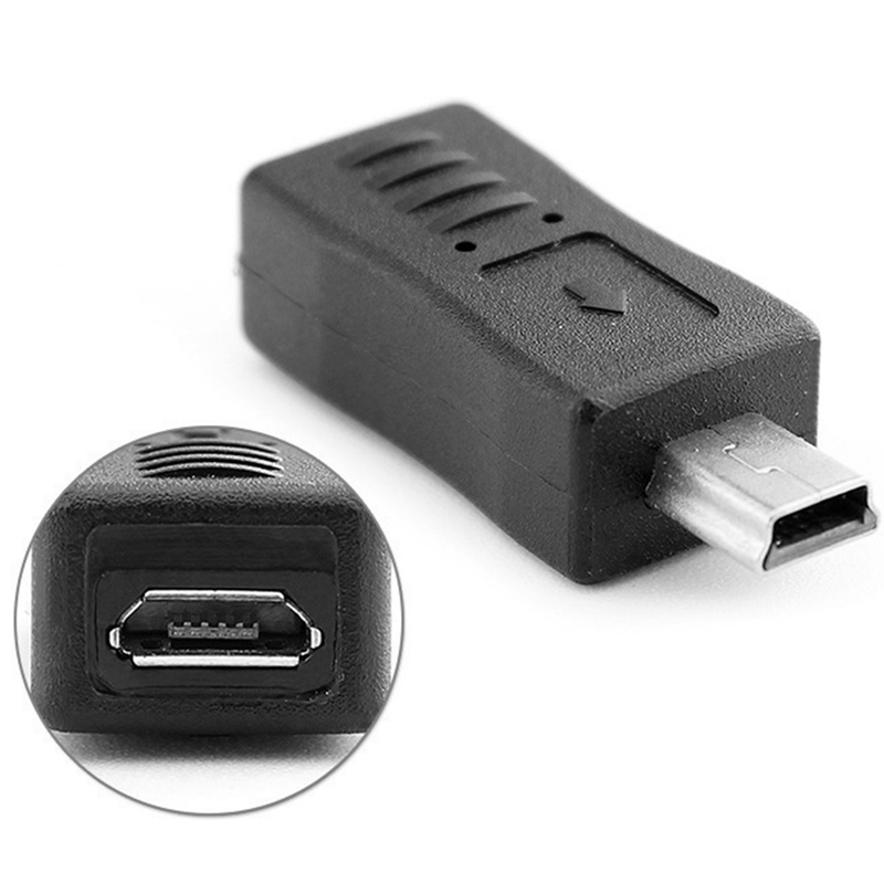 【VogueVenture】Micro USB Female to Mini USB Male Adapter Charger Adaptor ...