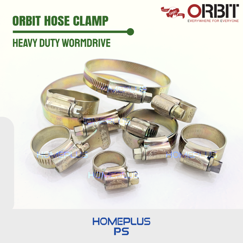 Orbit Hose Clip Clamp Hose Lock Pipe Connect Connector Screw Skru Kunci ...