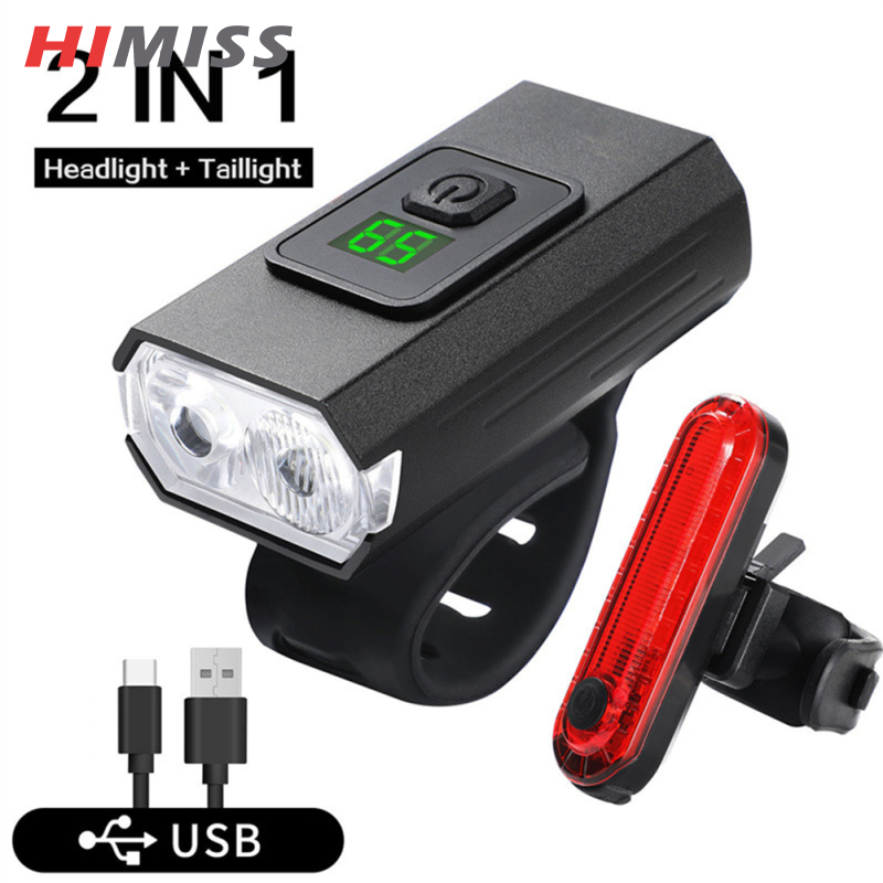 s Front And Back Ascher Ultra Bright USB Rechargeable Set, Powerful ...