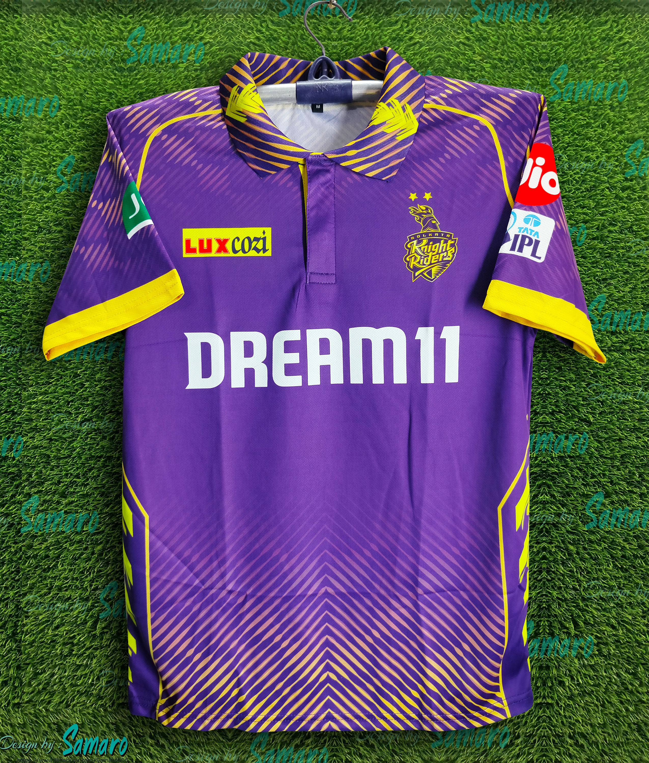 Kolkata Knight Riders Jersey 2024-25 - Polo Half Cricket Jersey For Men ...