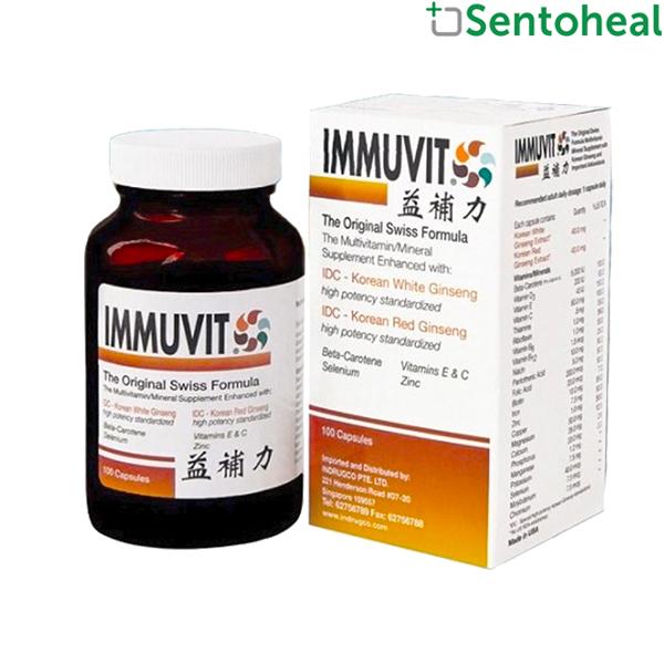 Immuvit The Original Swiss Formula 100 Capsules - Formally Immuvital ...