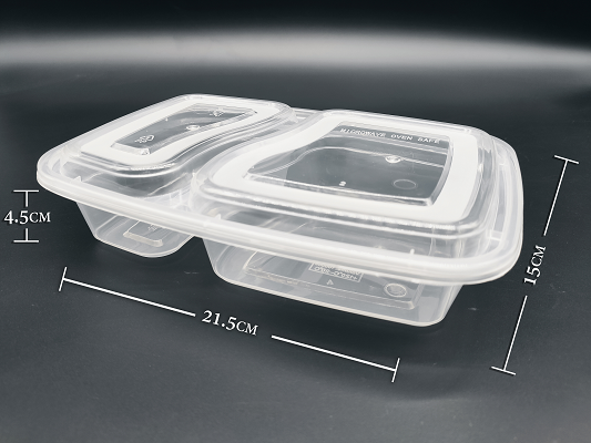 Sold per Box - Microwavable Plastic Container ( Rectangular ) With Lid ...