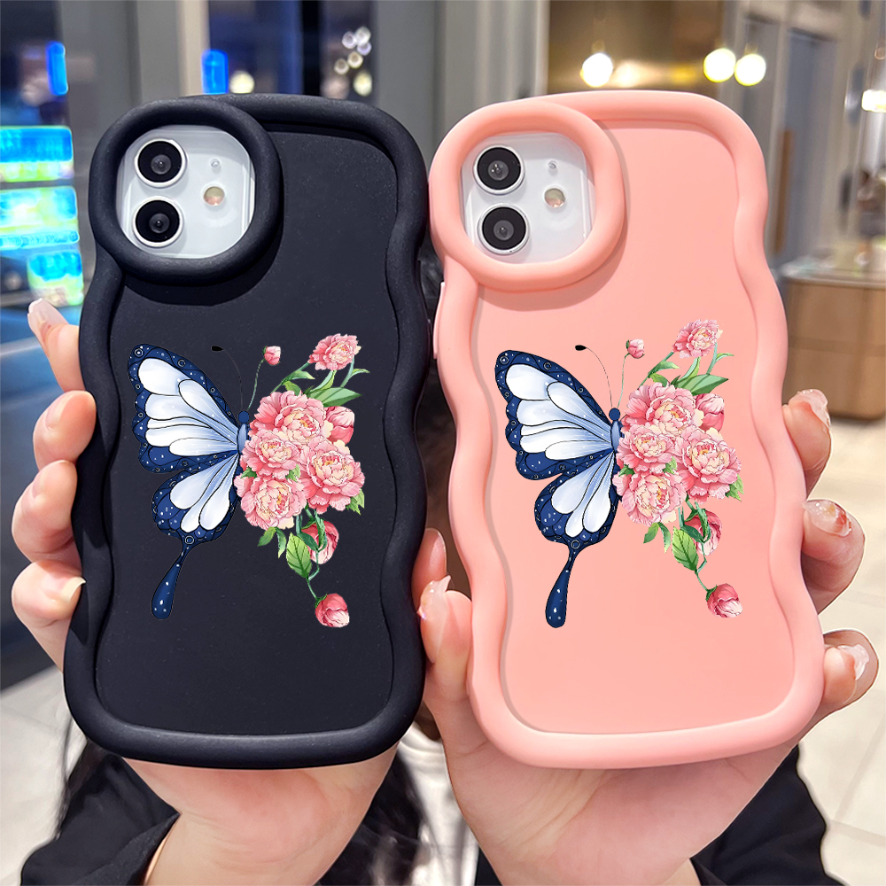 UCUC for Redmi A3 A3x Back Cover Half Butterfly Flower Creative Candy ...