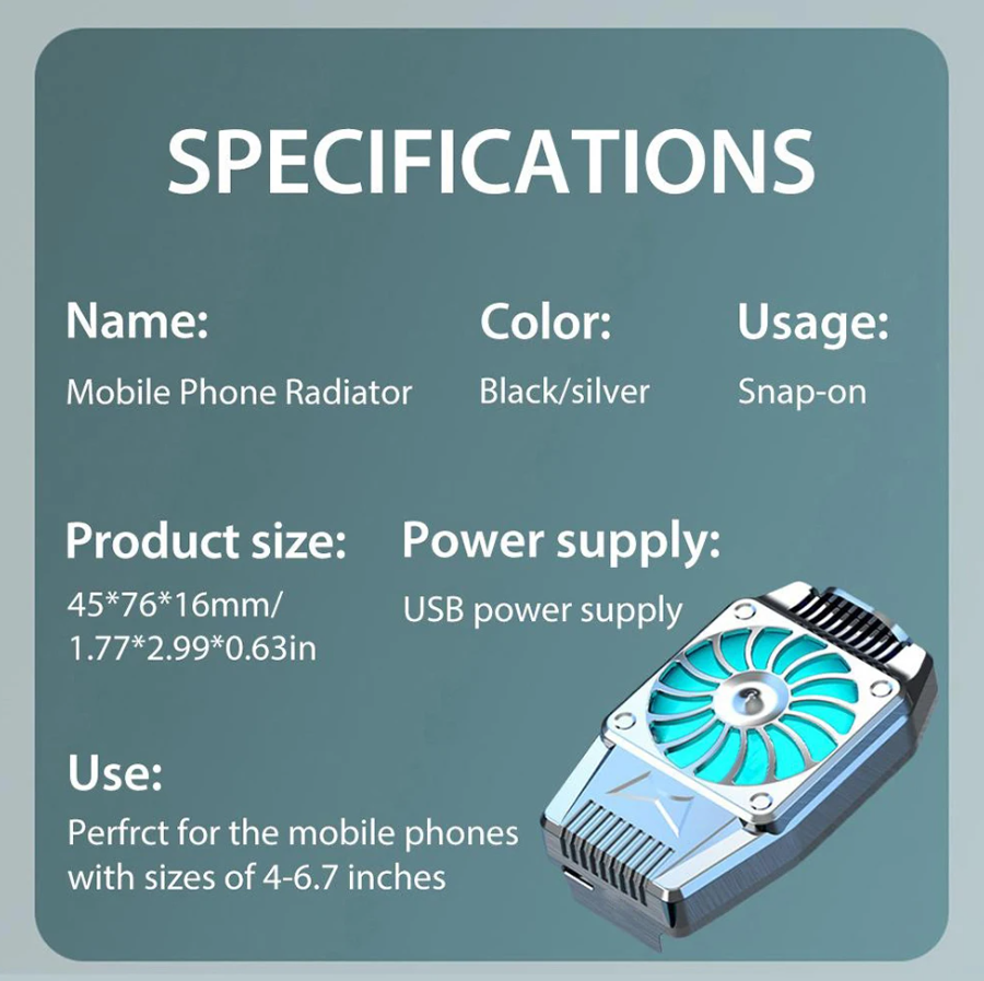 Live Radiator Mini Cooling Fans - Portable Cooling Solution for Phones ...