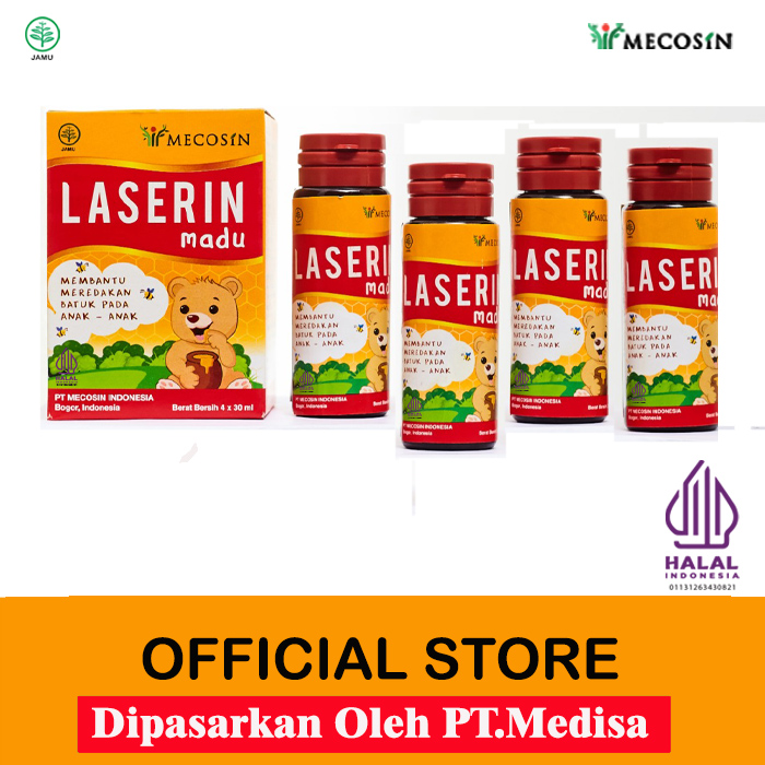 LASERIN Madu 30 ml | Sirup Obat Batuk Anak | Obat Batuk Herbal Anak | 1 ...