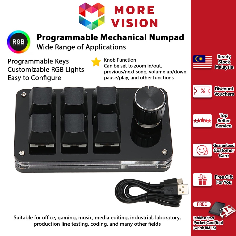 RGB Mechanical Macropad Numpad Customization Keyboard Keys Custom ...