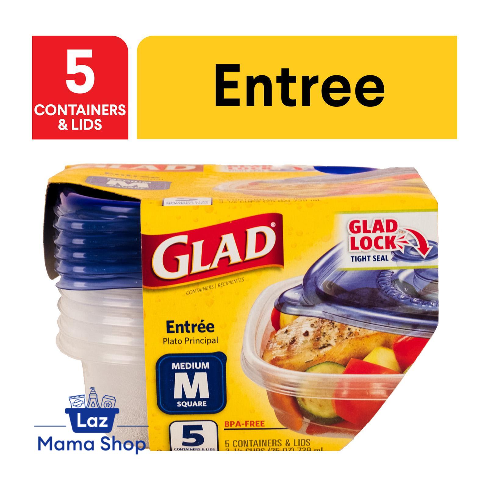 Glad Entree Containers and Lids (Laz Mama Shop) | Lazada Singapore