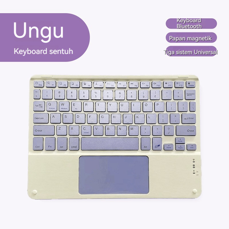 10 inch Wireless Bluetooth Keyboard Macaron Colourful / Touch Keyboard ...