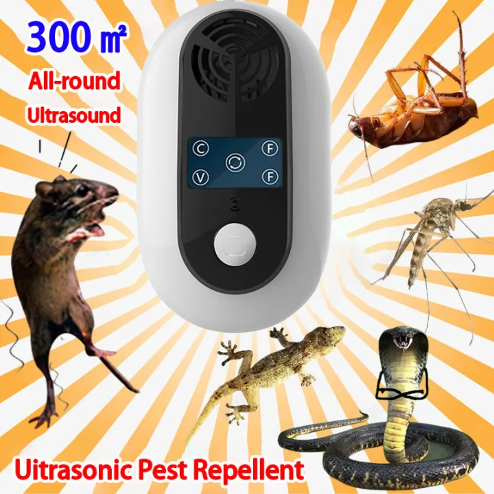 2024 New Ultrasonic Pest Control Electric Mosquito killer mousetrap Anti Mosquito Repellent Insect Repeller Rejector for Mouse Mole Flies Cockroach Rat Bug Rejection Household Tool Lazada Singapore