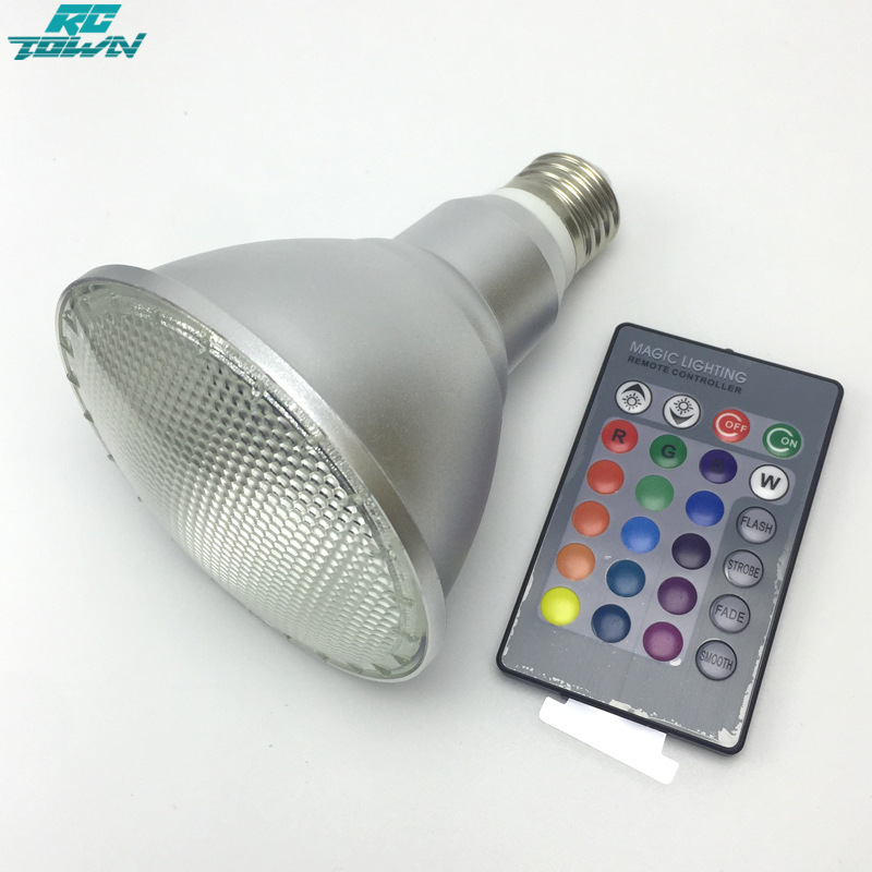 10W 20W Par30 Par38 LED RGB Spotlight Bulb Outdoors Water-Resistant ...