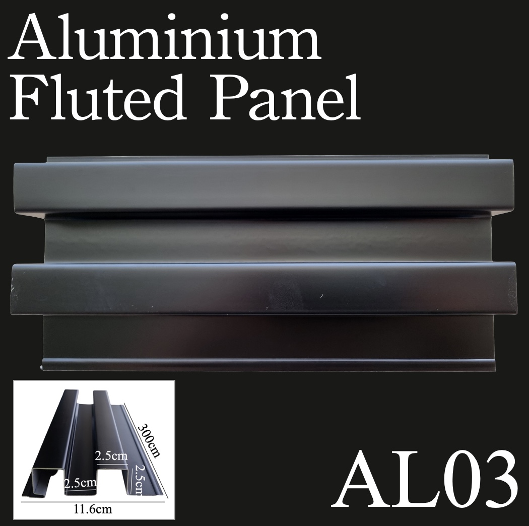 *SG SELLER* Fluted Panel Aluminium Metal Wall Panel Outdoor Panel ...