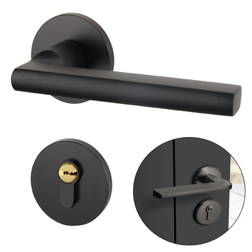 DOOR LOCK BLACK #2 - Good Quality Door handles for interior doors ...