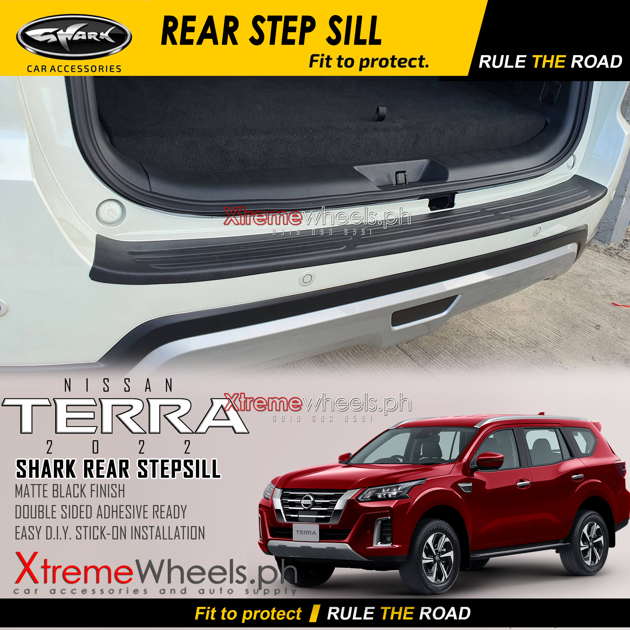 Nissan Terra VL VE EL 2022-2023 Shark Brand Rear Bumper Rear Step Sill ...