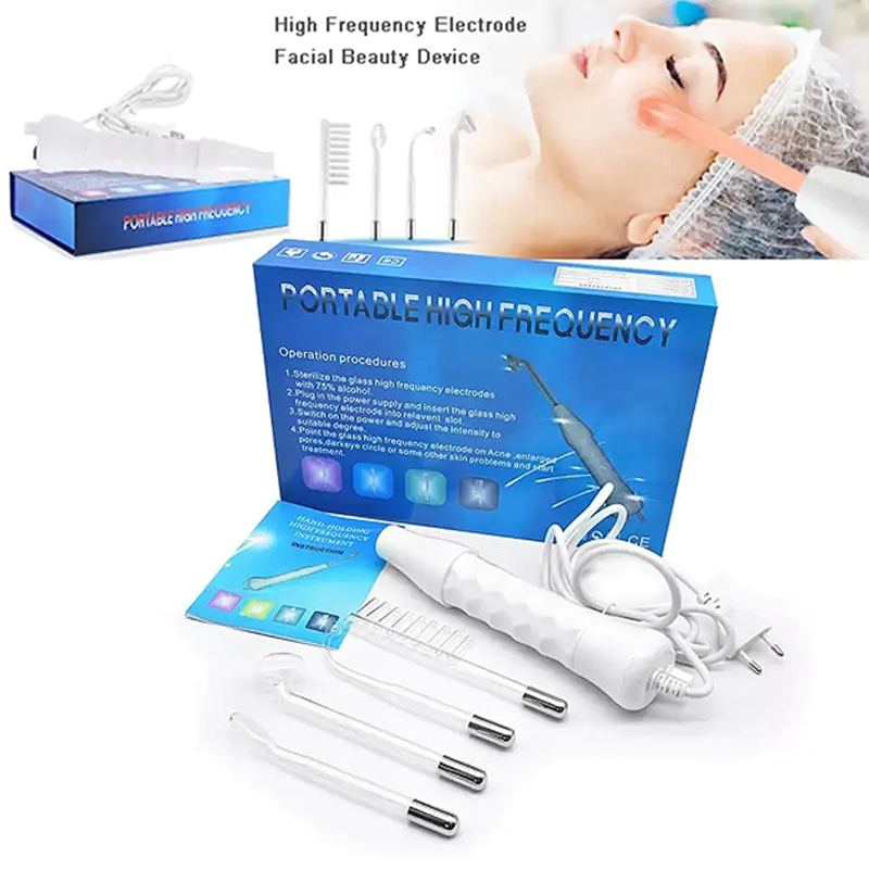 Four Tubes Electrode Skin Care Wand Portable High Frequency Facial ...