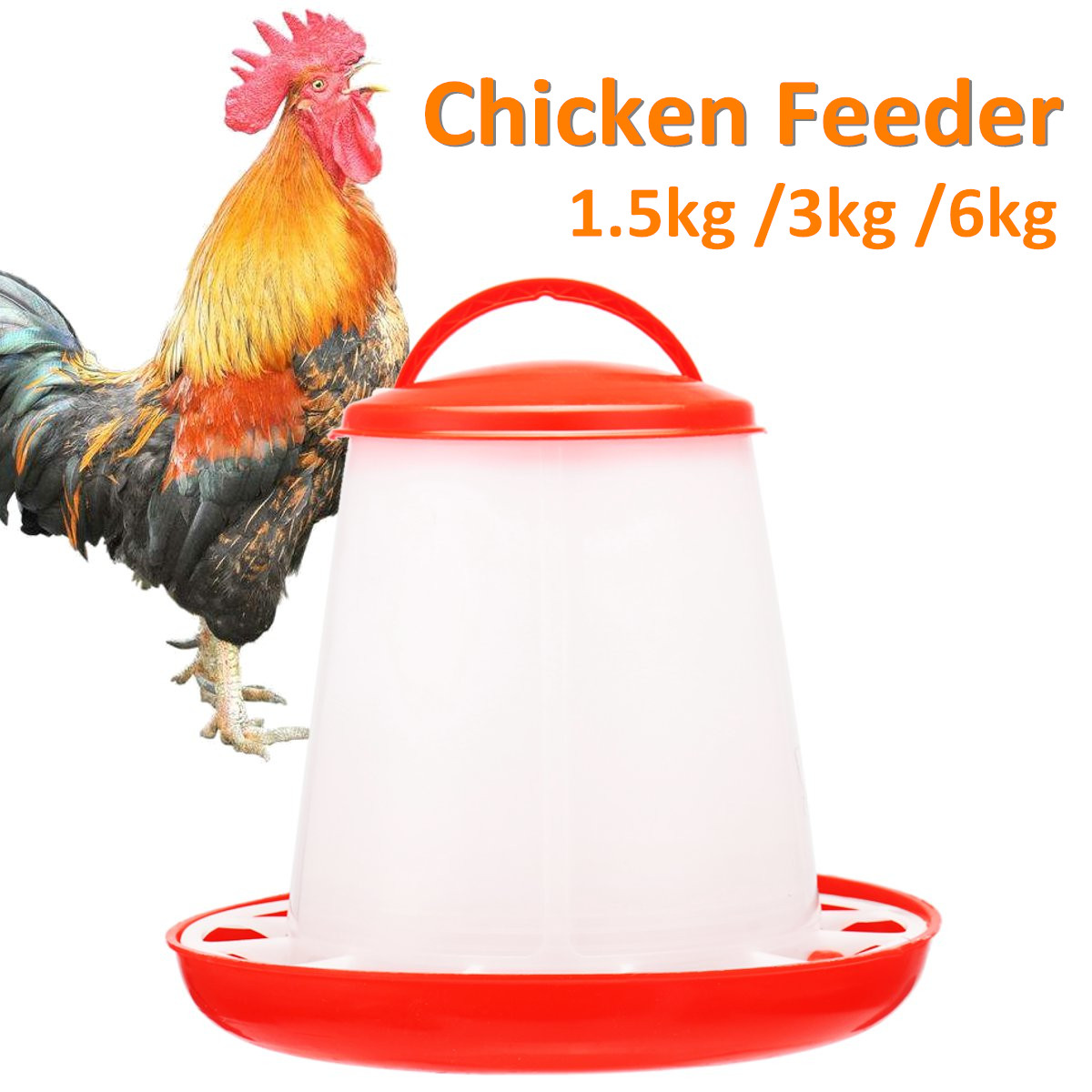 Chicken Feeder Drinker Poultry Feed Water Waterer Automatic Drink Bird ...