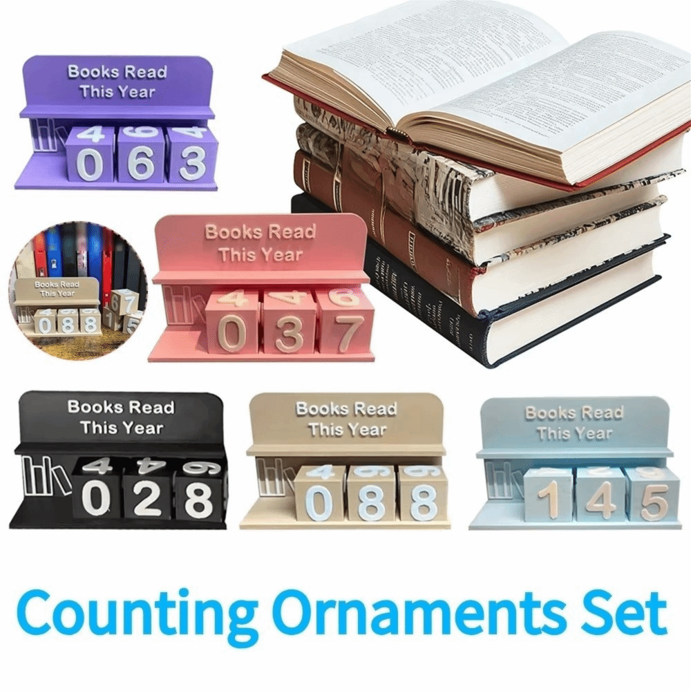 Reading Plan Management 3D Printed Book Read Counter Wear Resist ...