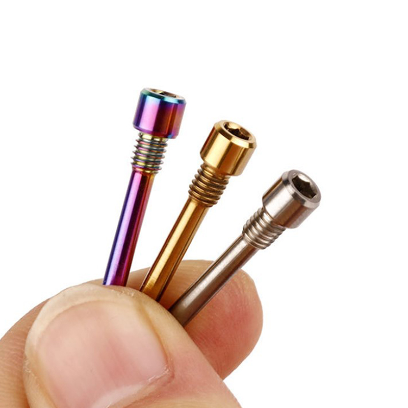 Bicycle Hydraulic Disc Brake Pad Bolt M4 Titanium Alloy Pin Insert ...