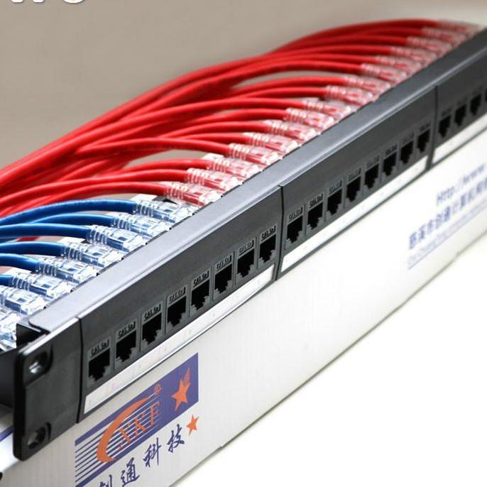 24Ports FTP RJ45 Blank Patch Panel All-metal Rack Mount Suitable for ...