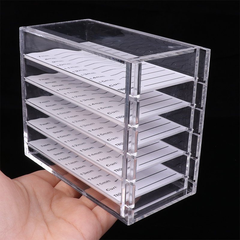 5 Layer Eyelash Extension Storage Box False Eyelashes Glue Pallet ...