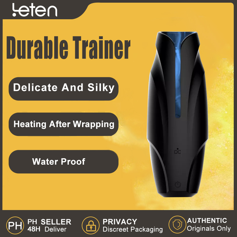 Leten Male Masturbator Tongue Glans Stamina Trainer Machine Penis Massager Sex Toys For Men