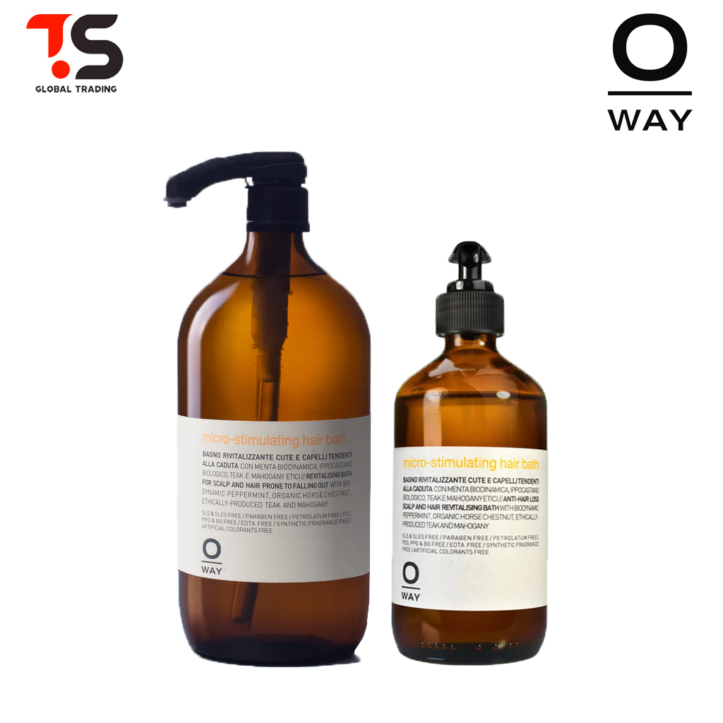 OWAY Organic Way Hair-Loss Micro-Stimulating Hair Bath 240ml / 950ml ...