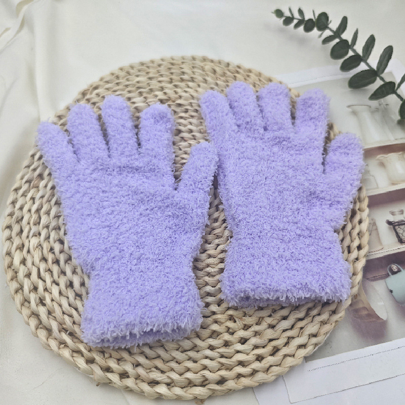 1Pair Cute Touch Screen Gloves Winter Warm Windproof Soft Full Fingers ...