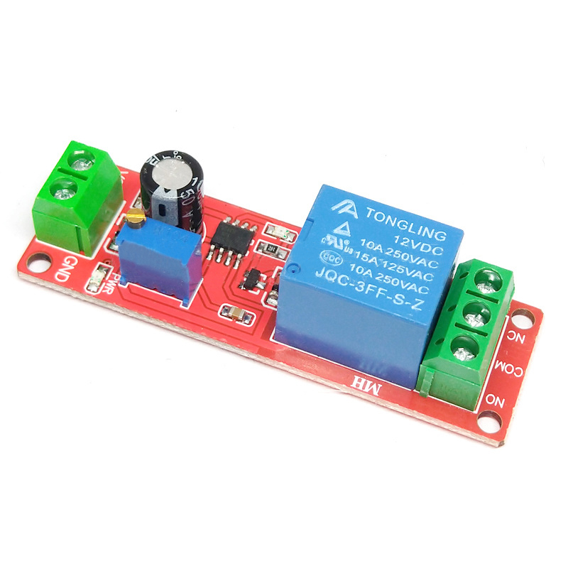 0 to 10s Delay DC 12V Delay Relay Shield NE555 Timer Delay Switch Relay ...