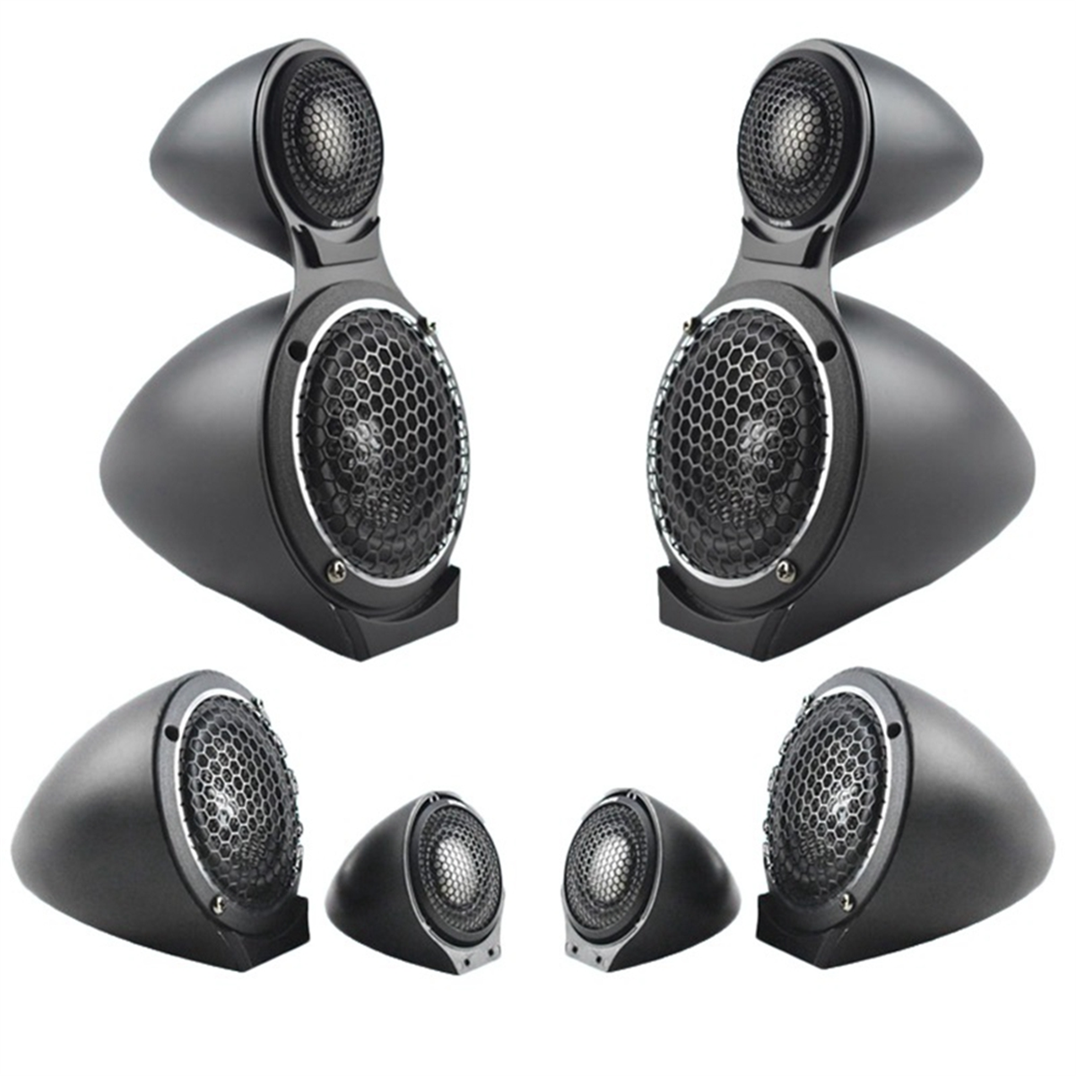 3.5 Inch Car Midrange Speaker Base Car Horn Modified 3-Way Speaker ...