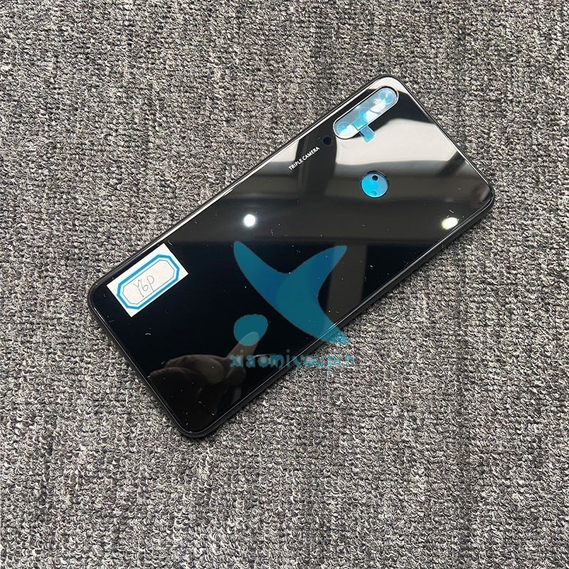 For Huawei Y6P 2020 Back Battery Cover Housing Glass Rear Door Case ...