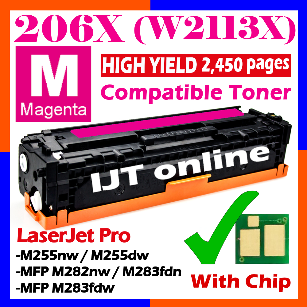 Compatible Toner HP206A W2110X W2110A Black W2111X W2111A Cyan W2112X ...