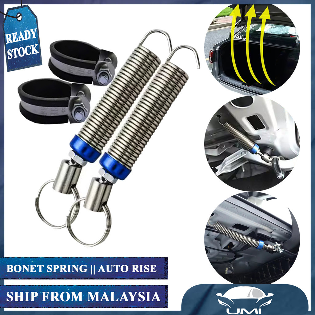 2 Pcs Spring + Clamp Car Automatic Car Boot Lid Lifting Automatic Trunk ...