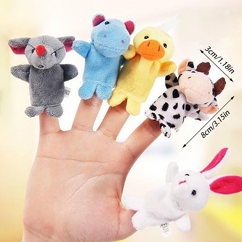 Cartoon Hand Doll Finger Puppet Baby Child Comfort Doll Plush Toy ...