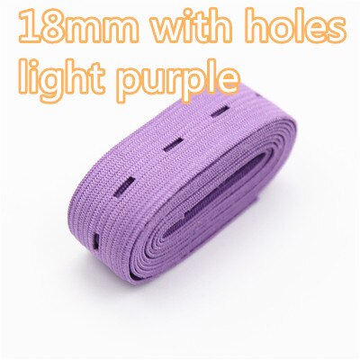 1meter Elastic Bands 18mm Woven Button Hole Elastic Band Elast Stretch ...