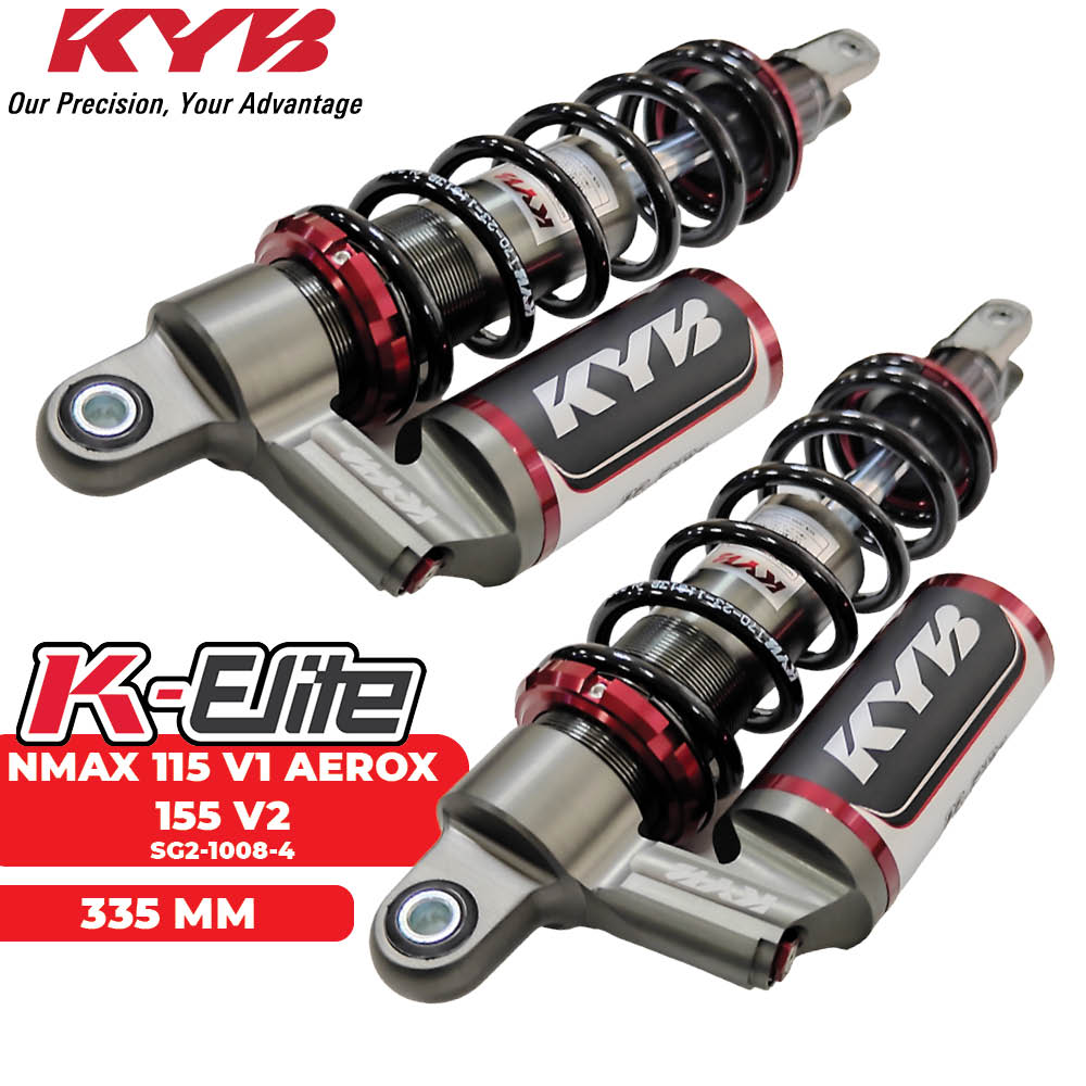 KYB K-Elite NMAX 155 V1 / AEROX 155 V2 [335mm] Shock Absorber (Made in ...