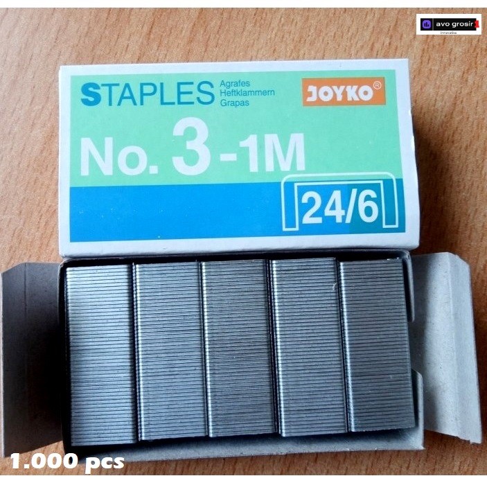 Isi Staples Besar Hekter JOYKO Kenko Isi Stapler No.3-1M 24/6 | Lazada ...