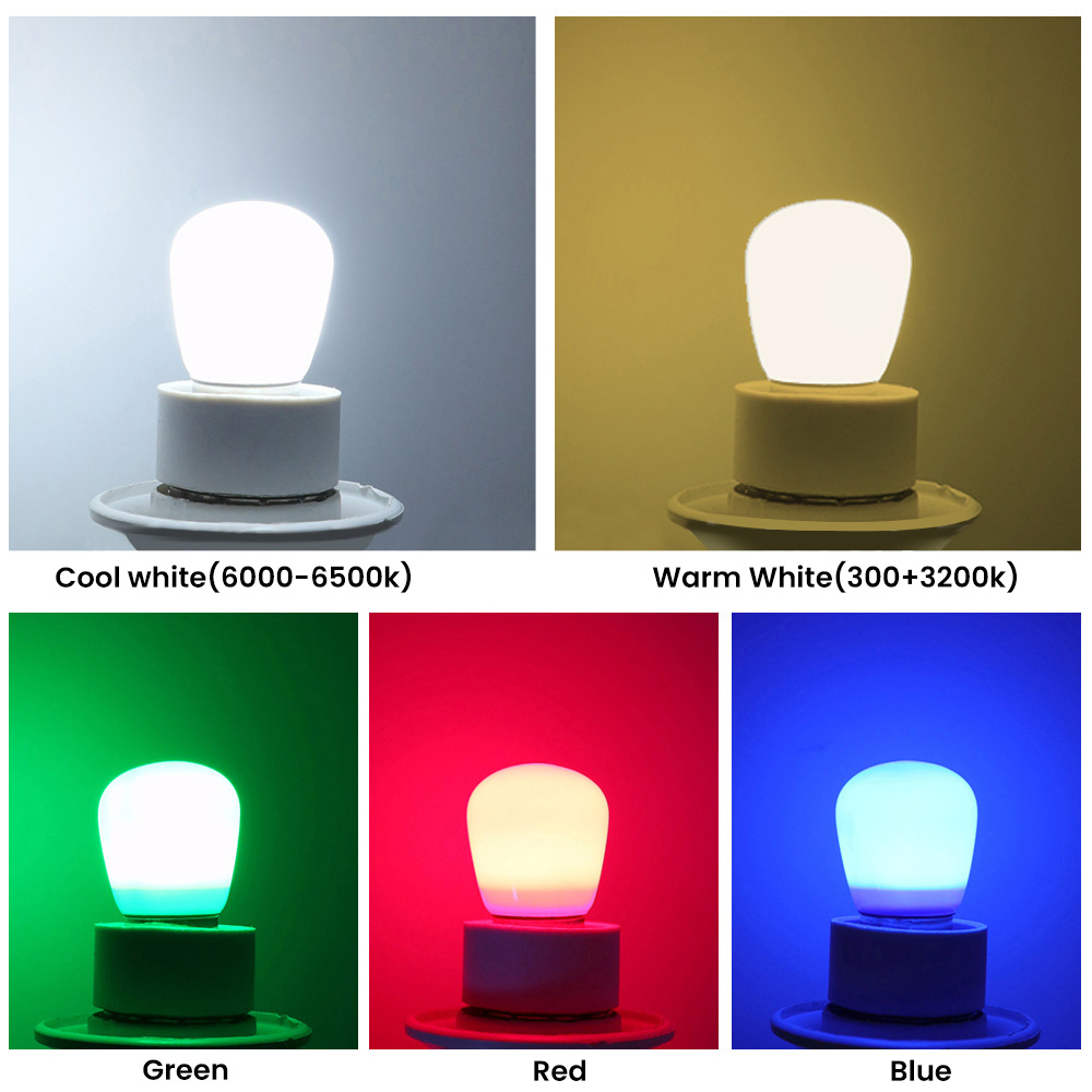 Screw-in LED panel light with E14 small screw mouth Decorative Colorful ...