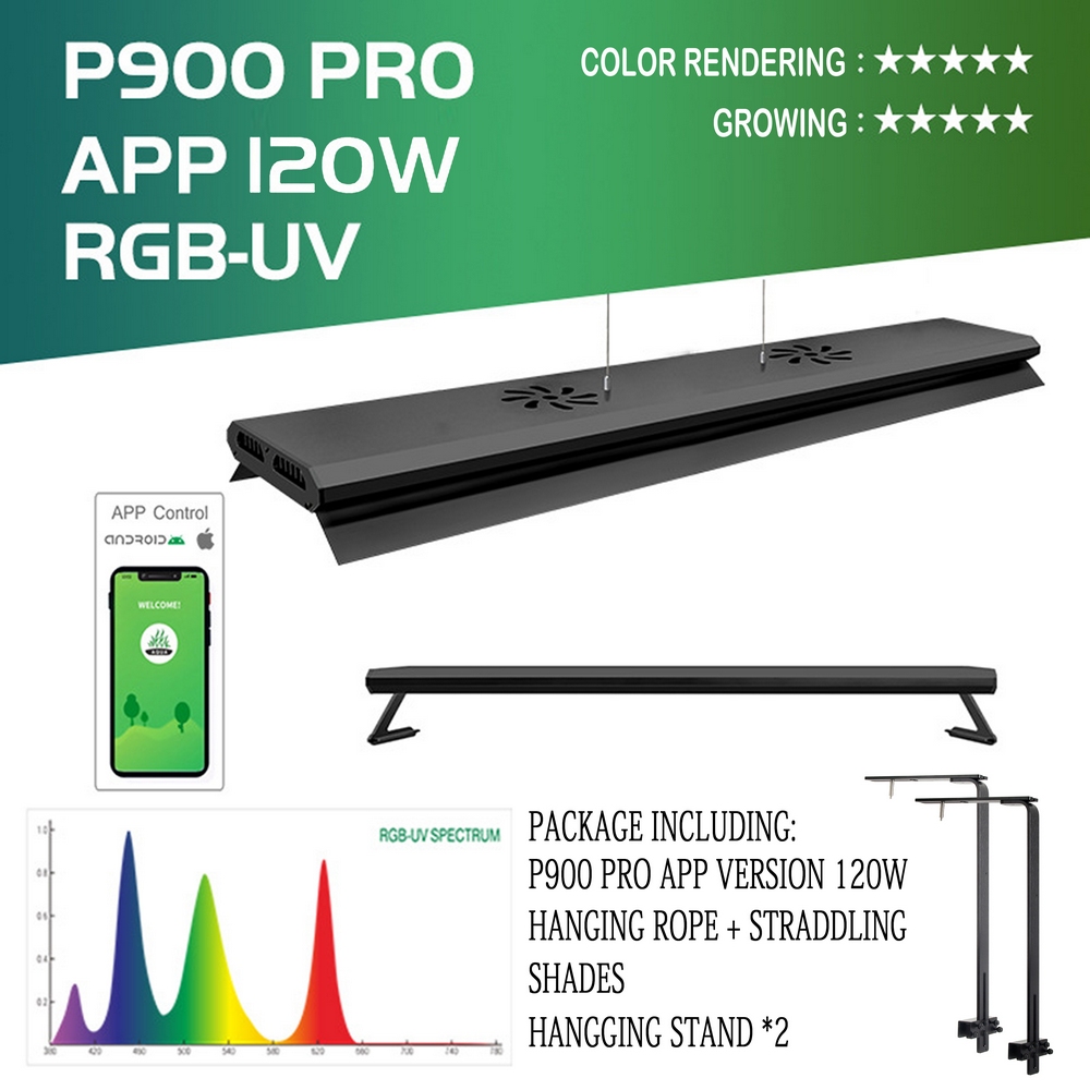 Ready Stock Week Aqua P Series Pro (Pandora)App Control LED RGBUV Light ...