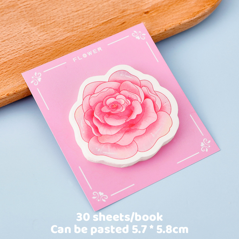 🔥chageey👍 Flower Sticky Notes Creative Memo Paper Hand Ledger Materials ...