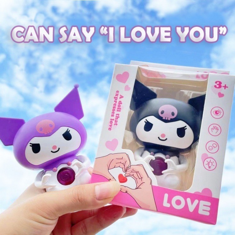 Sanrio Heart Doll Voice Toy Kuromi Cinnamoroll Confession Girlfriend ...