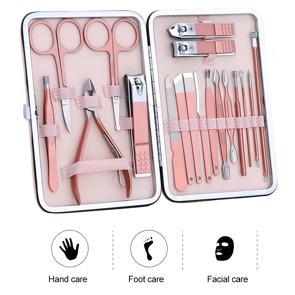 【Hengli jewelry story】18/16/12/10/7pc Manicure Clippers Pedicure Set ...