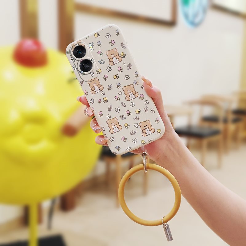 cute Liquid silicone shell Phone Case For Honor X50i/Honor90 Lite Skin ...
