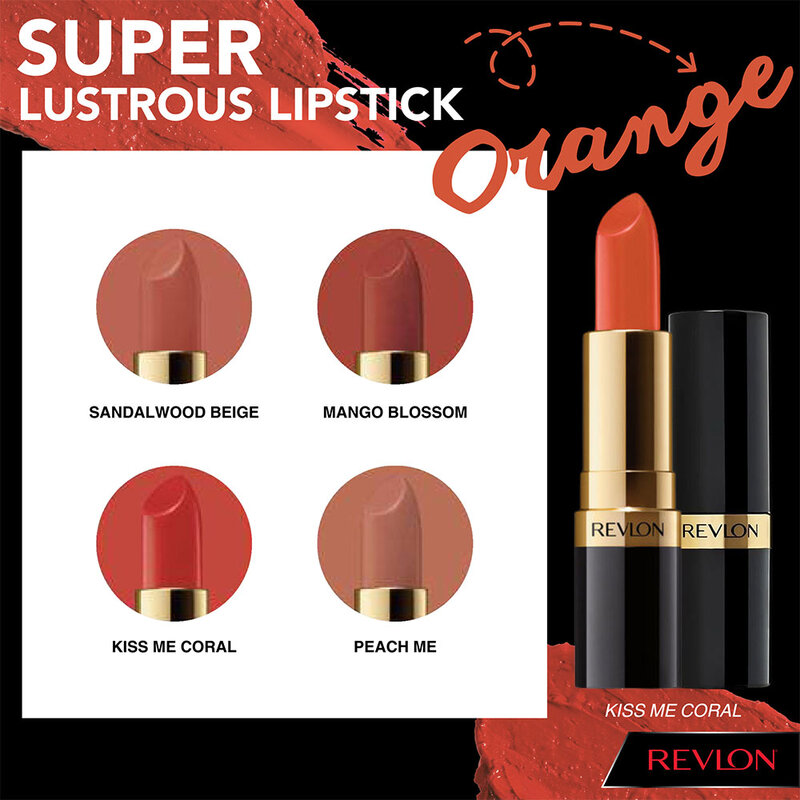 REVLON Super Lustrous Lipstick Creme 4.5g 445 Teak Rose - Konvy - ThaiPick