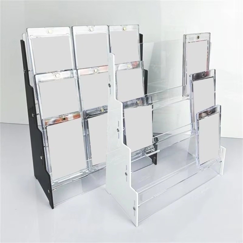 Collection Rack 3 Layers Baseball Card Storage Rack Removable Clear ...