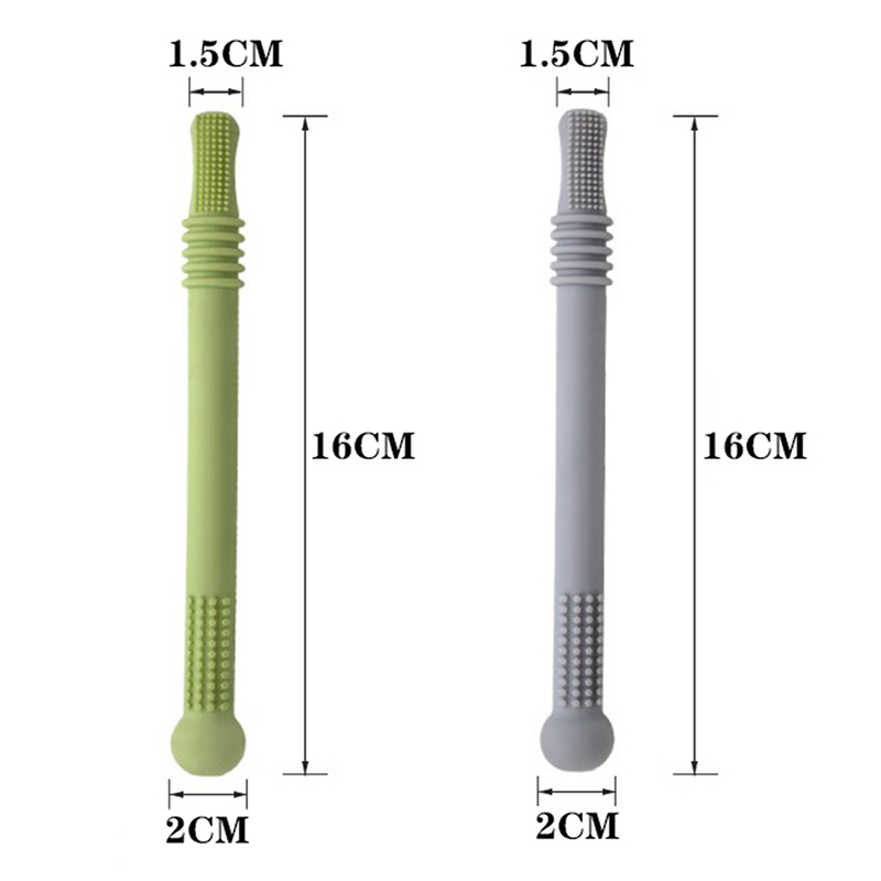 Silicone Molar Straw Baby Teether Baby Chewable Safe Toy Baby Teething ...