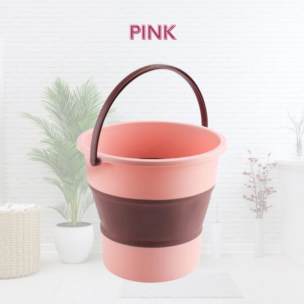 Foldable Water Pail with Handle / Collapsible Plastic Water Bucket ...