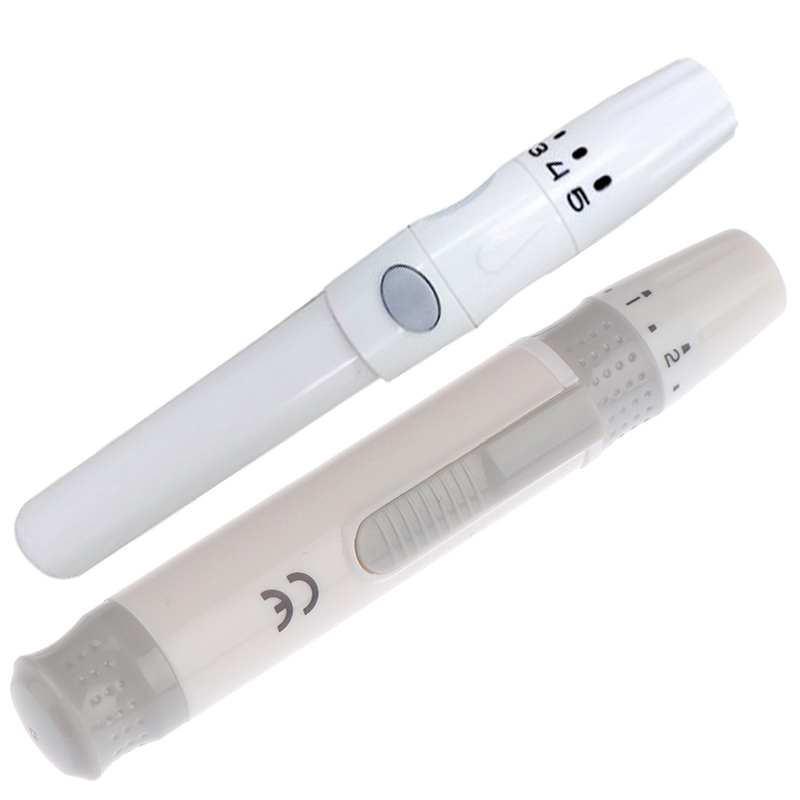Lancet Pen Lancing Device Diabetics 5 Adjustable Depth Blood Sampling ...