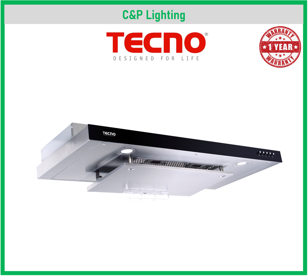 Tecno 90cm Slim Line Cooker Hood with Dyna-X Motor TCH929DP SS ...