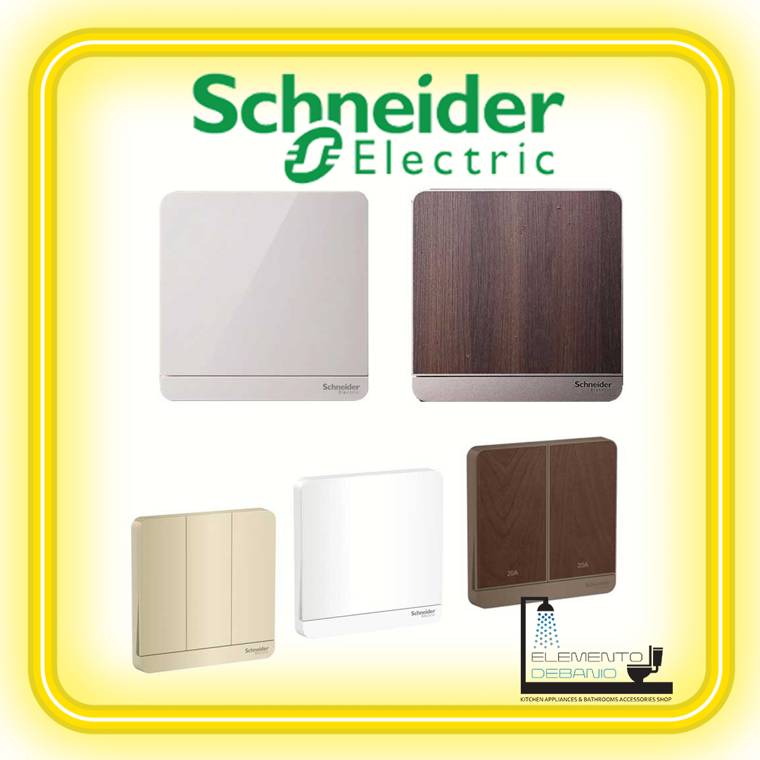 Schneider Electric AvatarOn Switch and Socket switches (White/Dark Grey ...