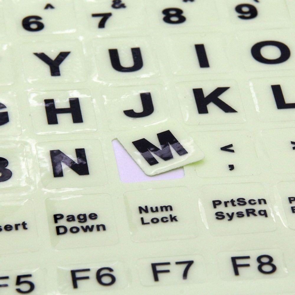 General Standard Glow In The Dark PC Laptop English Fluorescent ...